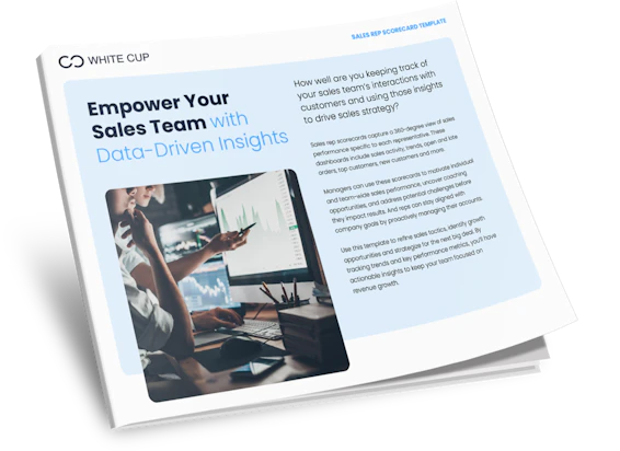 Sales Rep Scorecard Template | White Cup